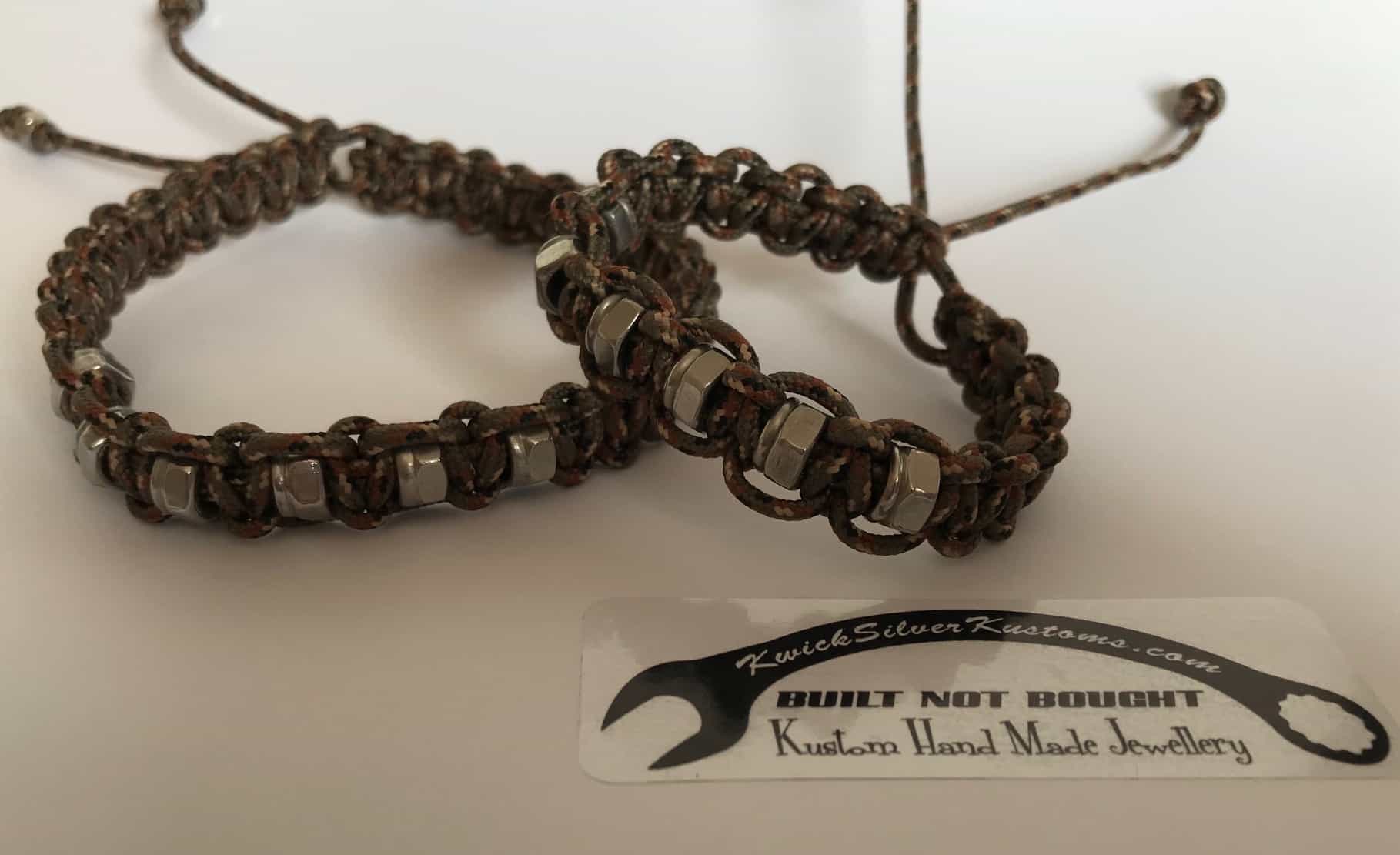 "Nutlet" Mad Max Style Bracelet with Real Nuts - Kwicksilver Kustoms